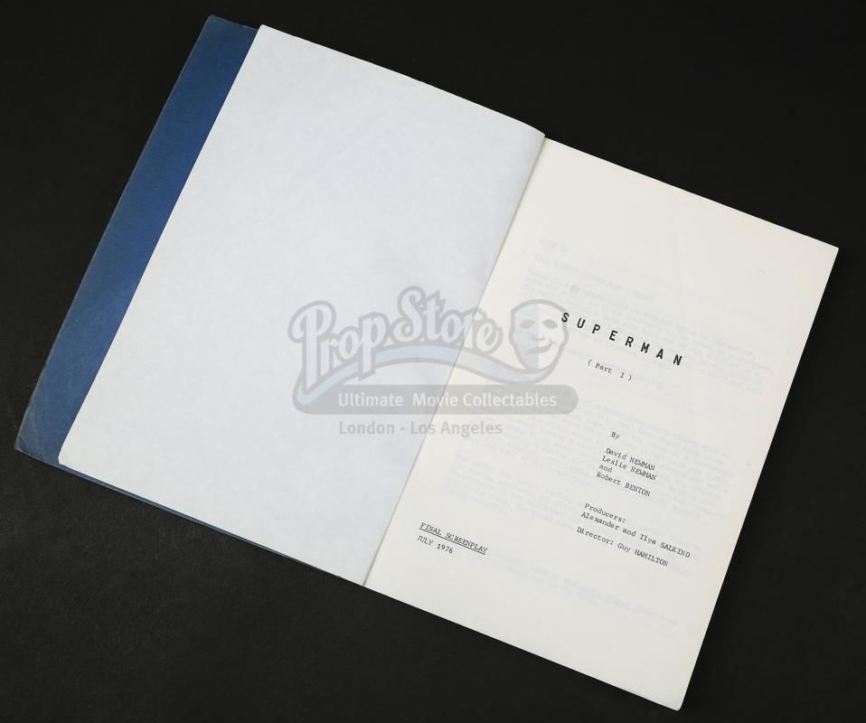 SUPERMAN (1978) - Production-Used Script - Current price: £800