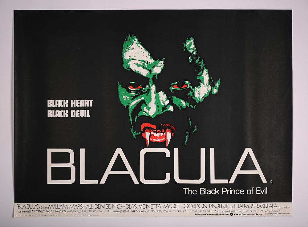 BLACULA (1972) - UK Quad Printer's Proof Poster - Current price: £325