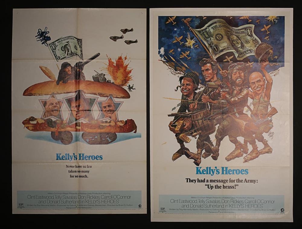 KELLY'S HEROES (1970) - Two US One-Sheet Posters - Current price: £100